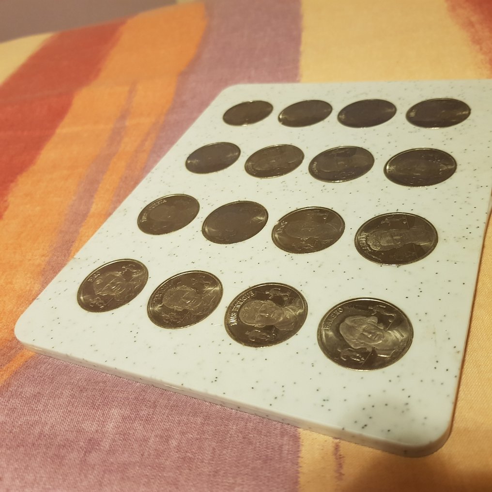 FC Barcelona - Colección oficial de monedas. F.C.Barcelona (Centenario 1899-1999) - 16 monedas ...