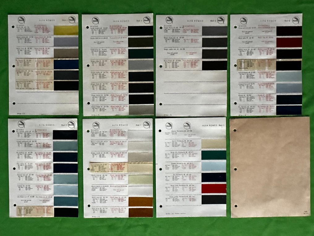 Color charts - Alfa Romeo - See description - online veiling Catawiki