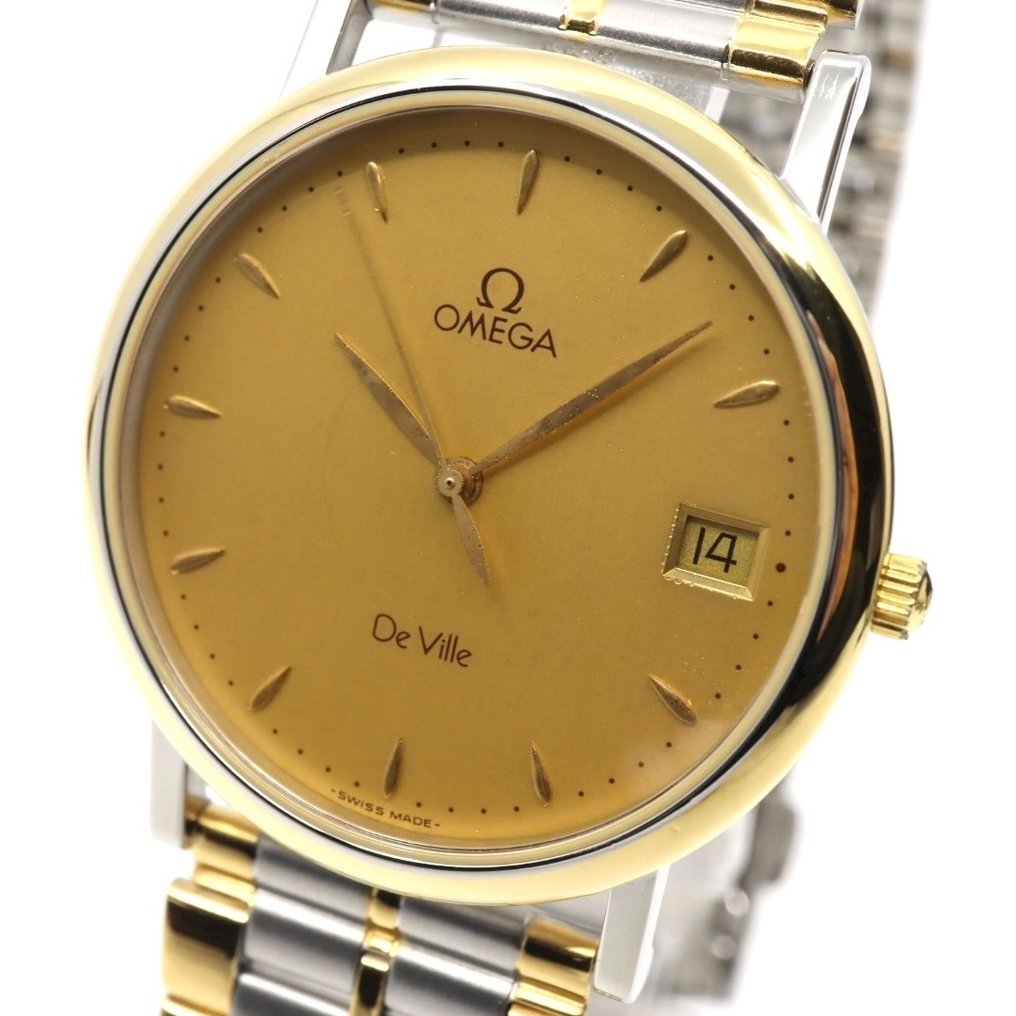 Omega - De Ville – Gold Dial Two-Tone - Zonder Minimumprijs - Heren ...