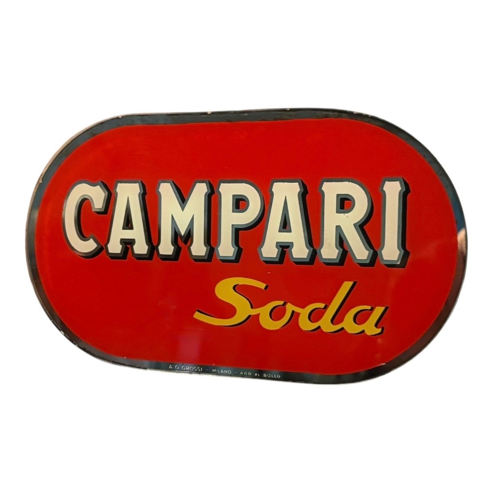 A. G. Grossi - CAMPARI Soda - Milano Abb Al Bollo - Insegna ...