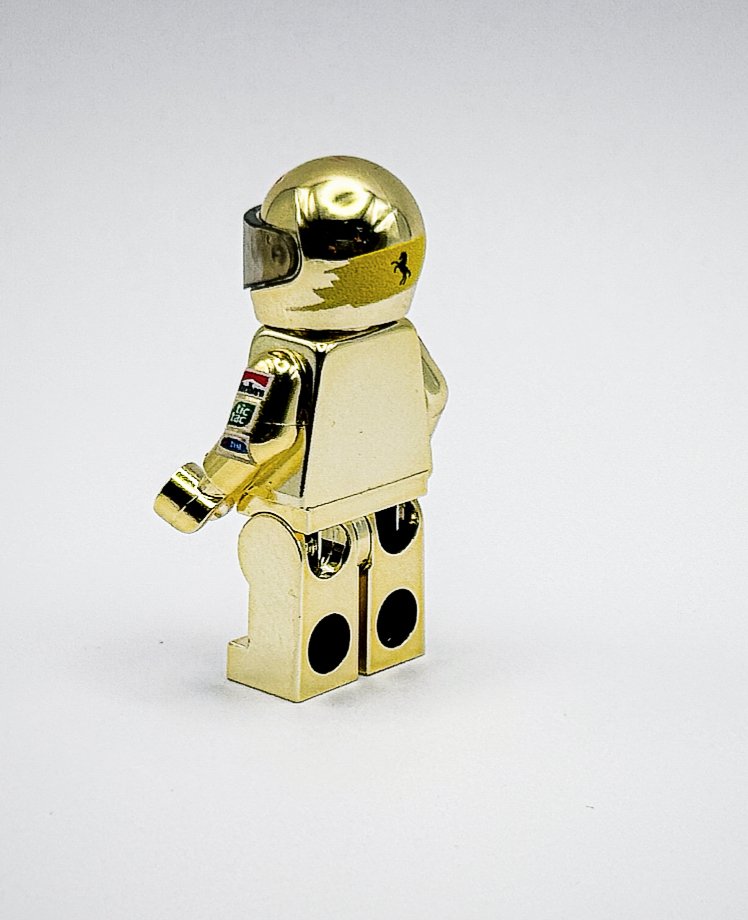 Lego Minifigura - DC Comics - Chrome Gold M Schumacher MiniFigure F1 ...