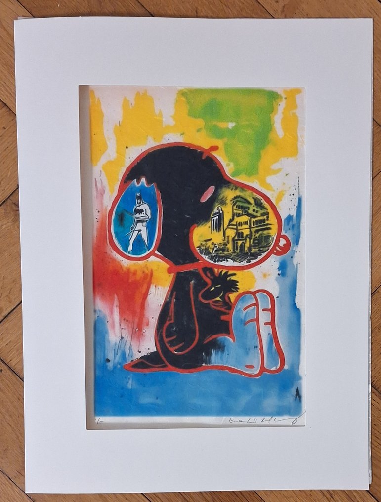 Emma Wildfang - Diptych Snoopy and Woodstock "Tribute series Batman ...