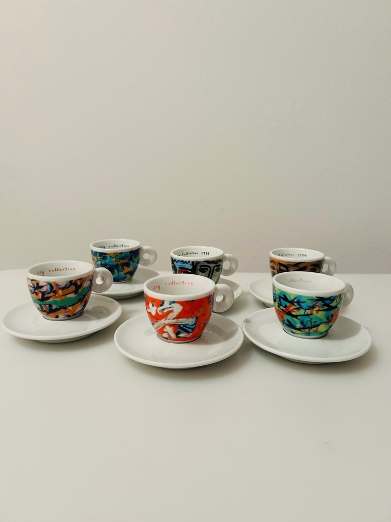 Illy Art Collection - Nam June Paik / Sandro Chia - Servizio da caffè ...