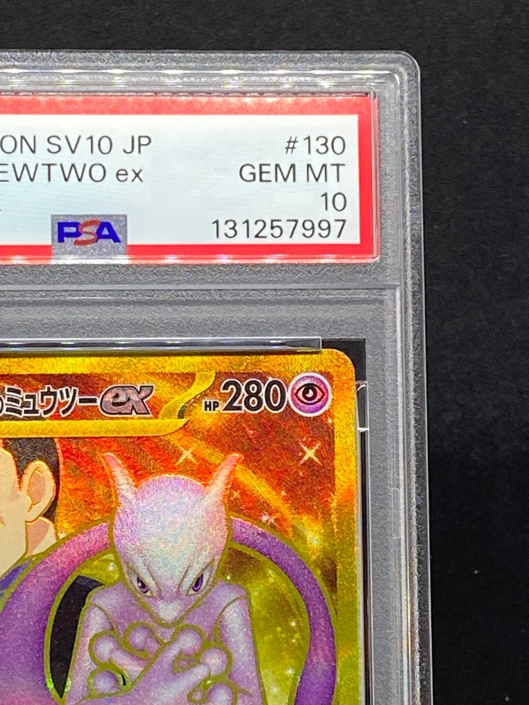 Pokémon - 1 Graded card - Rocket's Mewtwo ex #130/098 UR Full art - PSA ...
