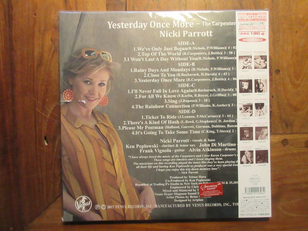 Nicki Parrott - Yesterday Once More 〜 The Carpenters Song Book ...