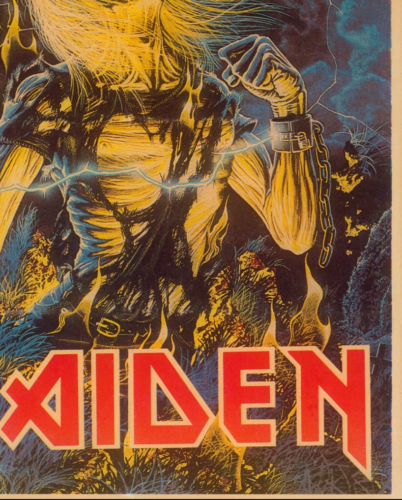 Derek Riggs - Live After Death - original music concert release poster ...