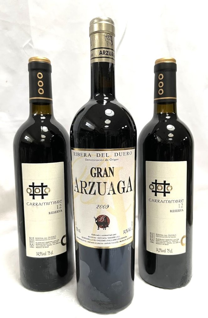 2009 Gran Arzuaga x1 & 2012 Bodegas Pingón, Carramimbre, reserva x2 ...