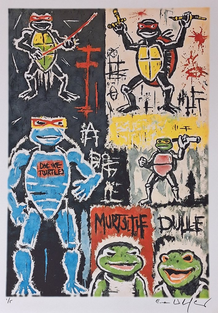 Teenage Mutant Ninja Turtles - Tribute series - Icons Reimagined Jean-Michel Basquiat - Limited ...
