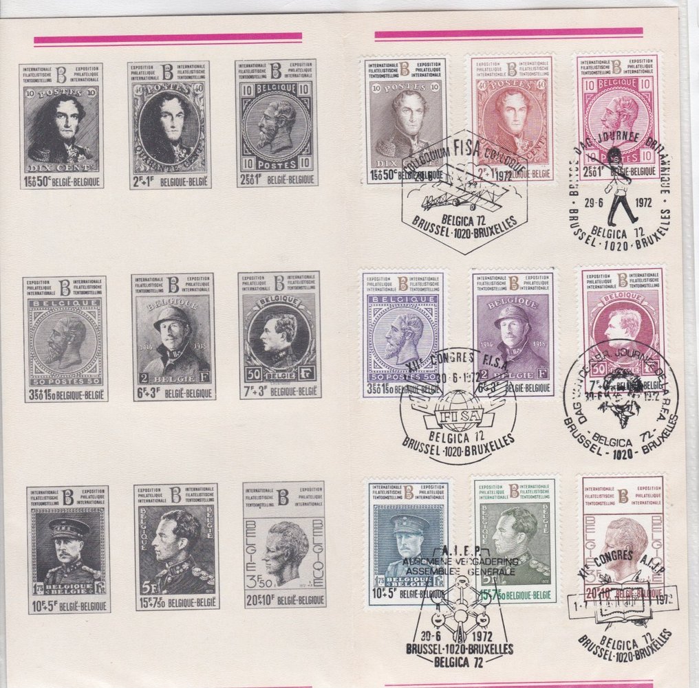Belgium 1971/1975 - Postal folders period 1971-1975 - auction online Catawiki