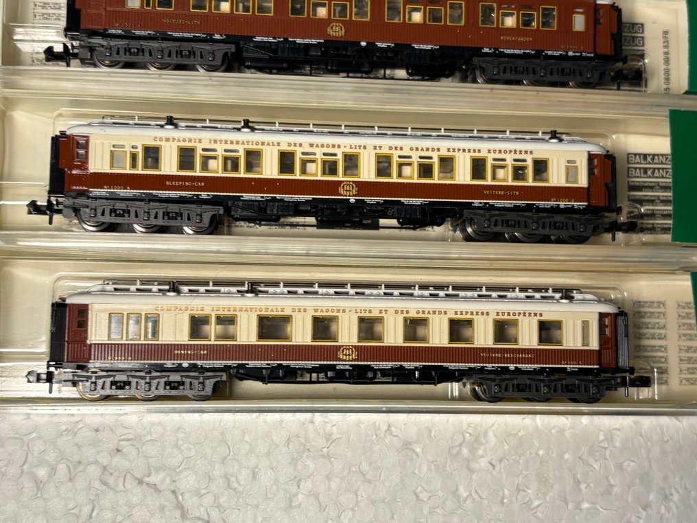 Minitrix N - 13182, 51/ 3180, 3178, 3179 - Model train wagon (4 ...