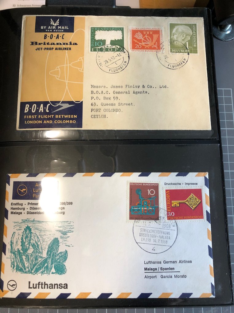 World 1957/1968 - Lot with over 170 first flight letters, mostly ...