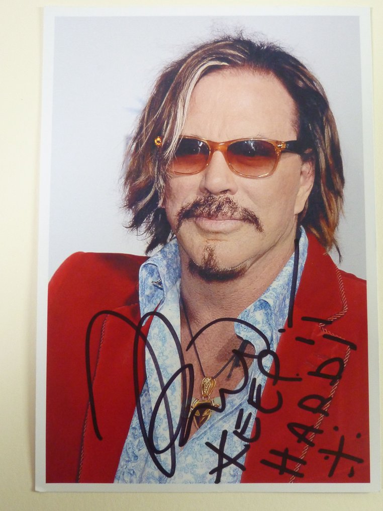 Mickey Rourke, signed - auction online Catawiki