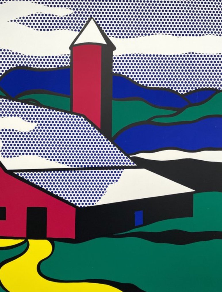 Roy Lichtenstein (1923-1997) - Roy Lichtenstein (after) - Red Barn II - auction online Catawiki