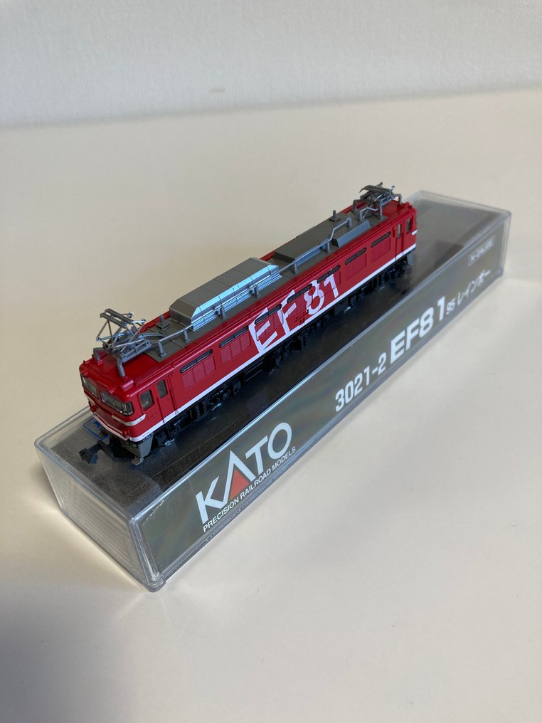 Kato N - 3021-2 - Model train (1) - EF81 electric locomotive No. 95, rainbow color - JR ...