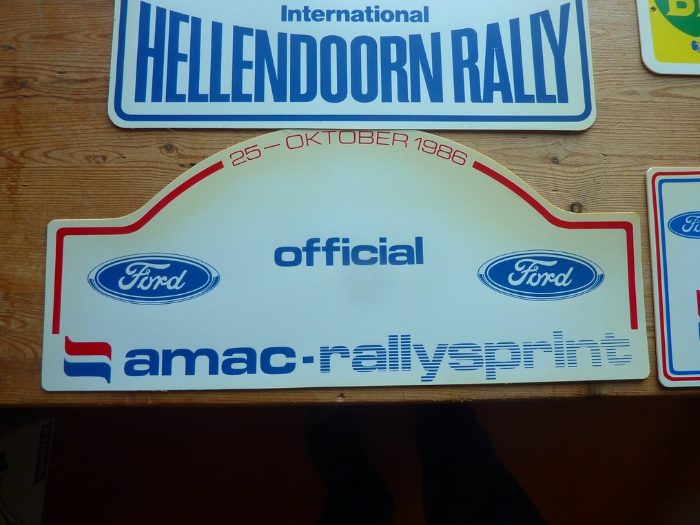 rally board - 1979-1986 - 8x Rallyborden - auction online Catawiki