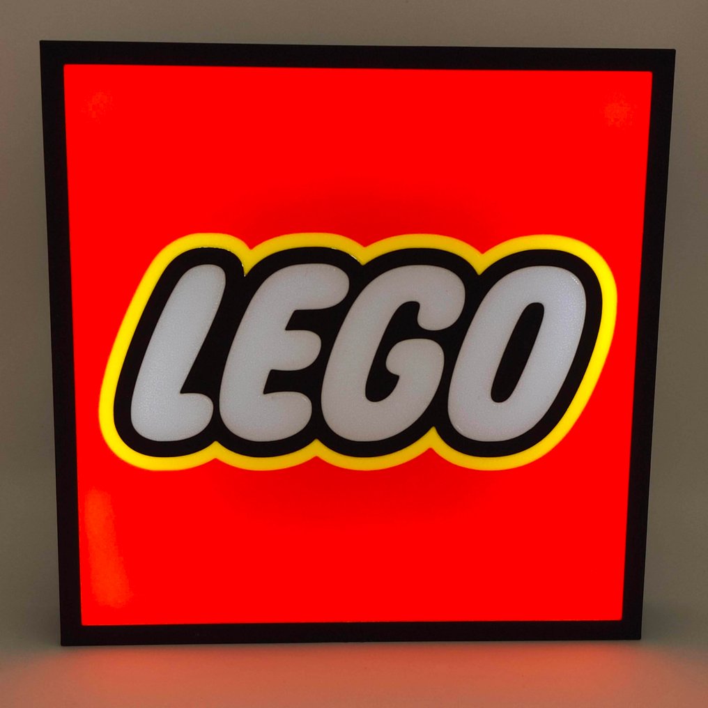 LEGO Custom Item - Lighted logo sign - auction online Catawiki