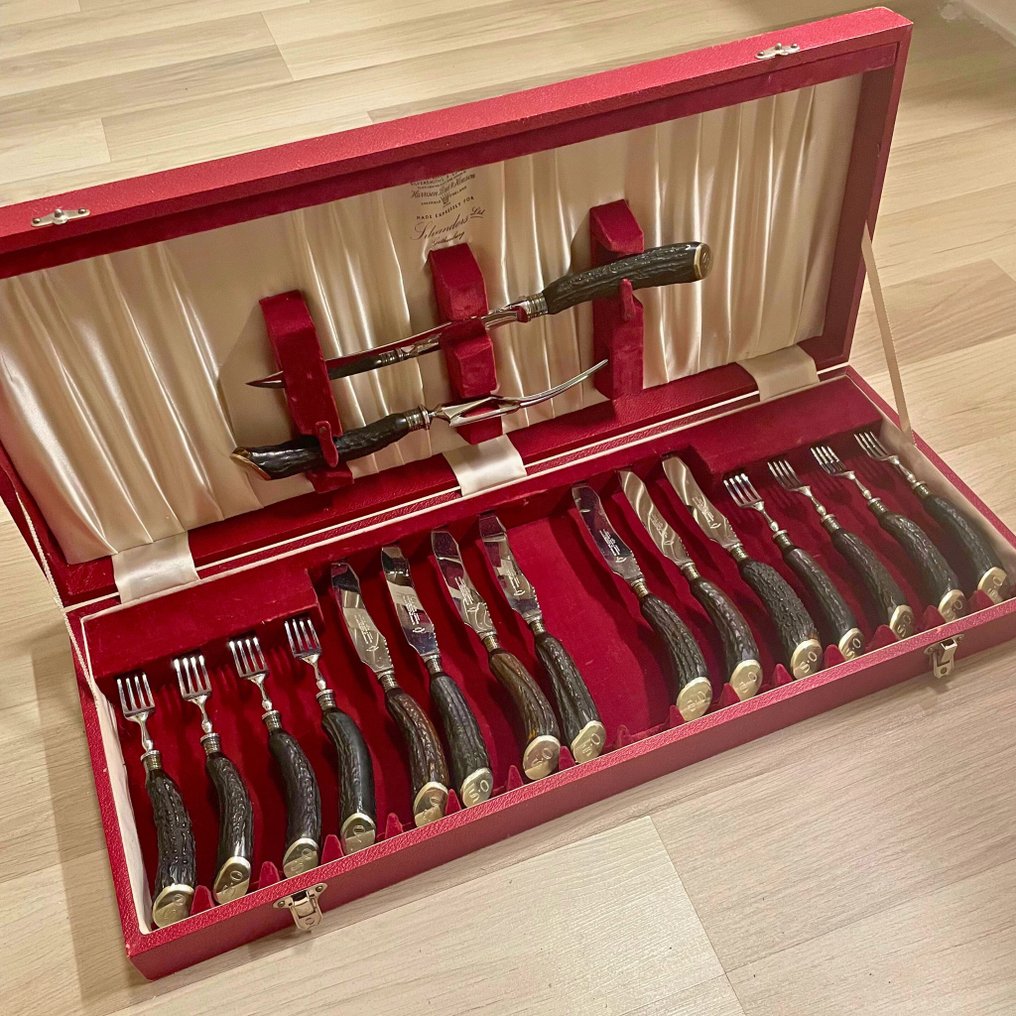 HARRISON Bros & Howson Sheffield England Cutlery Set Stainless Steel ...