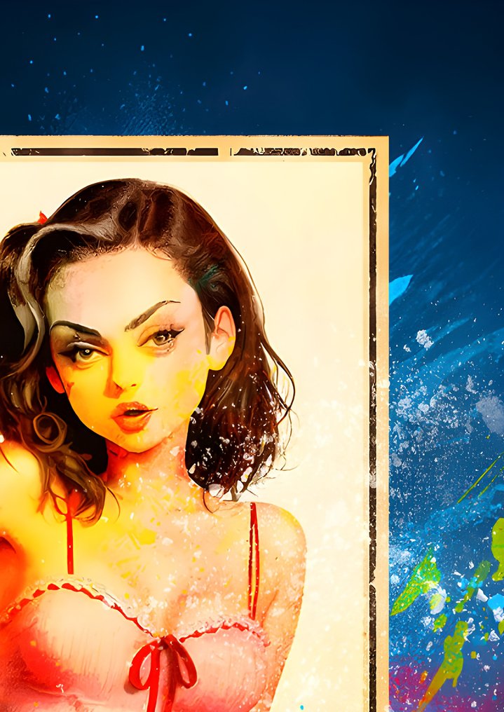 RBKR - (No Reserve Price) - Pinup Series – Mila Kunis - 01/25 - Hand-Signed - auction online ...