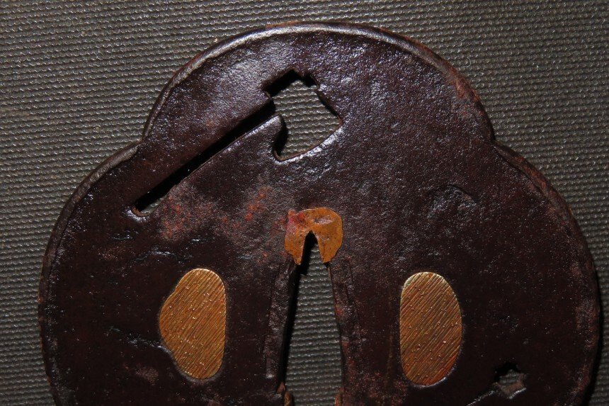 Katana - Forged Iron - Daito Ono Sukashi Tsuba : C4-688 - Japan - Edo ...