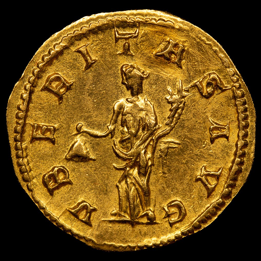 Romeinse Rijk. Trajan Decius (AD 249-251). Aureus Rome AD 250 - Ex jewellery (hole plugged ...