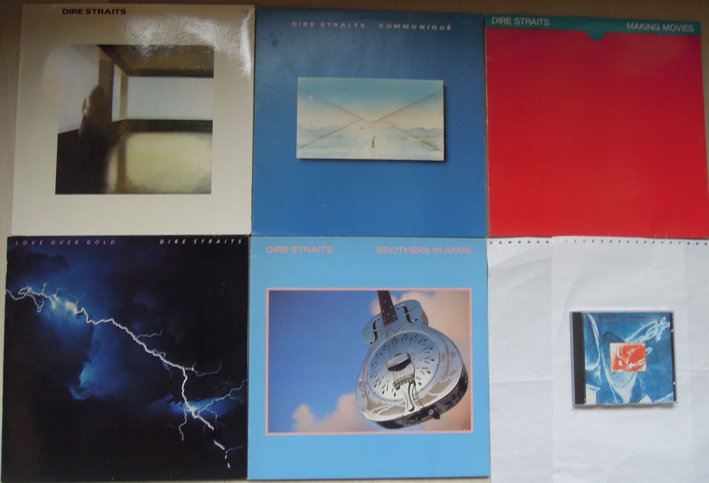 Dire Straits - 5 x LPSs + 1 CD - Multiple titles - LP Albums (multiple items) - 1st Pressing ...