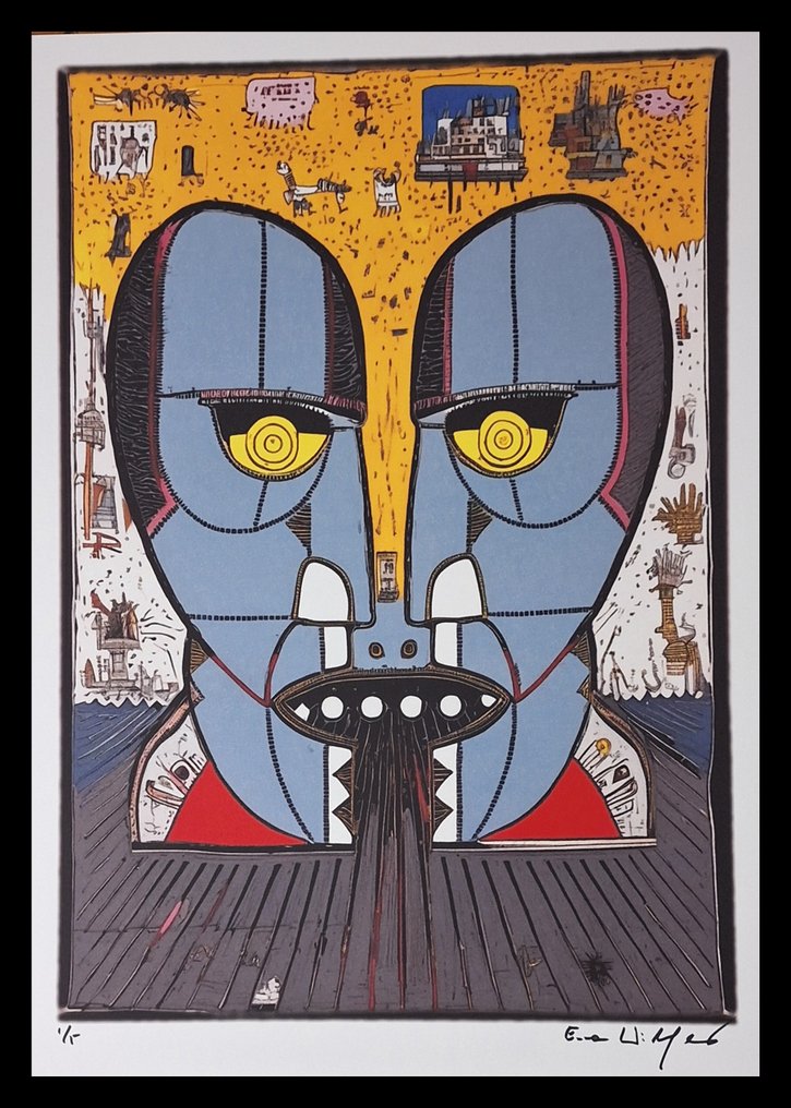 Pink Floyd Division Bell - Tribute series - Icons Reimagined Jean-Michel Basquiat - by Emma ...