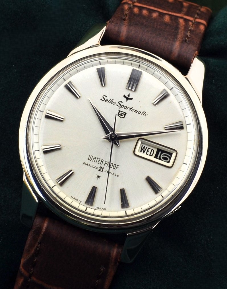Seiko - Sportsmatic 5 Diashock 21 Jewels - No Reserve Price - 417970 - Men - 1960-1969 - auction ...