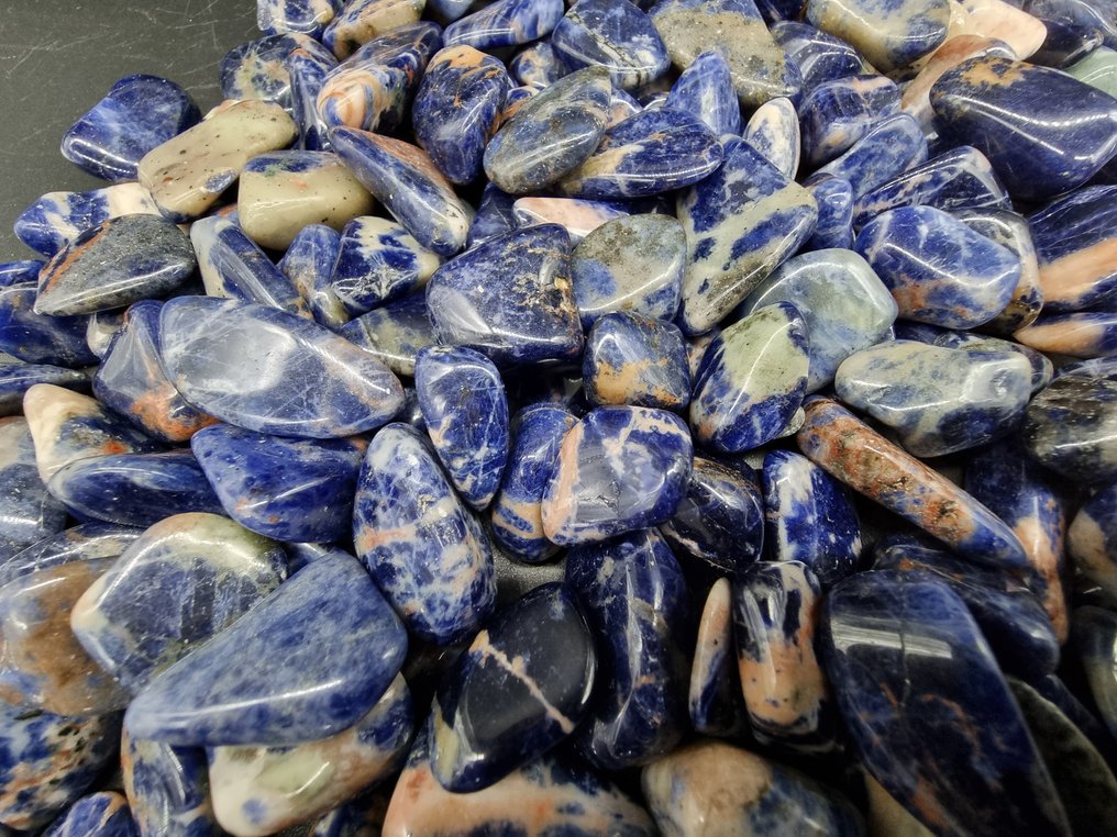 1000g Blauwe Sodaliet - Getrommelde Stenen Sodaliet- 1 kg - online ...