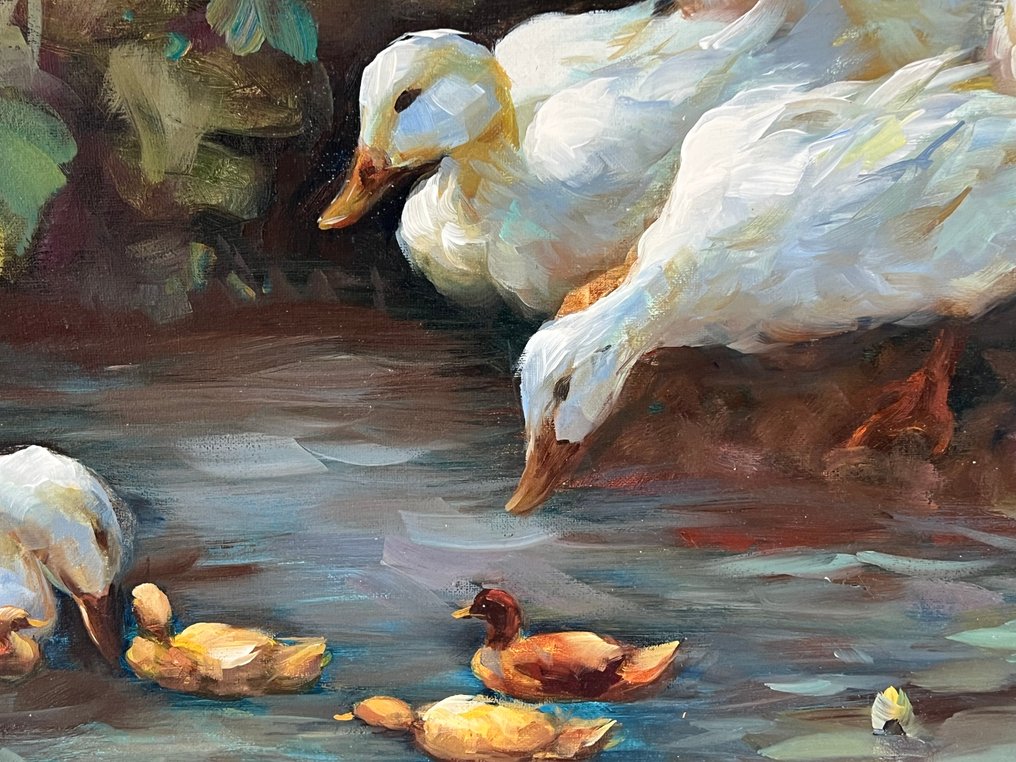 C Harris (XX) - Ducks and ducklings - auction online Catawiki