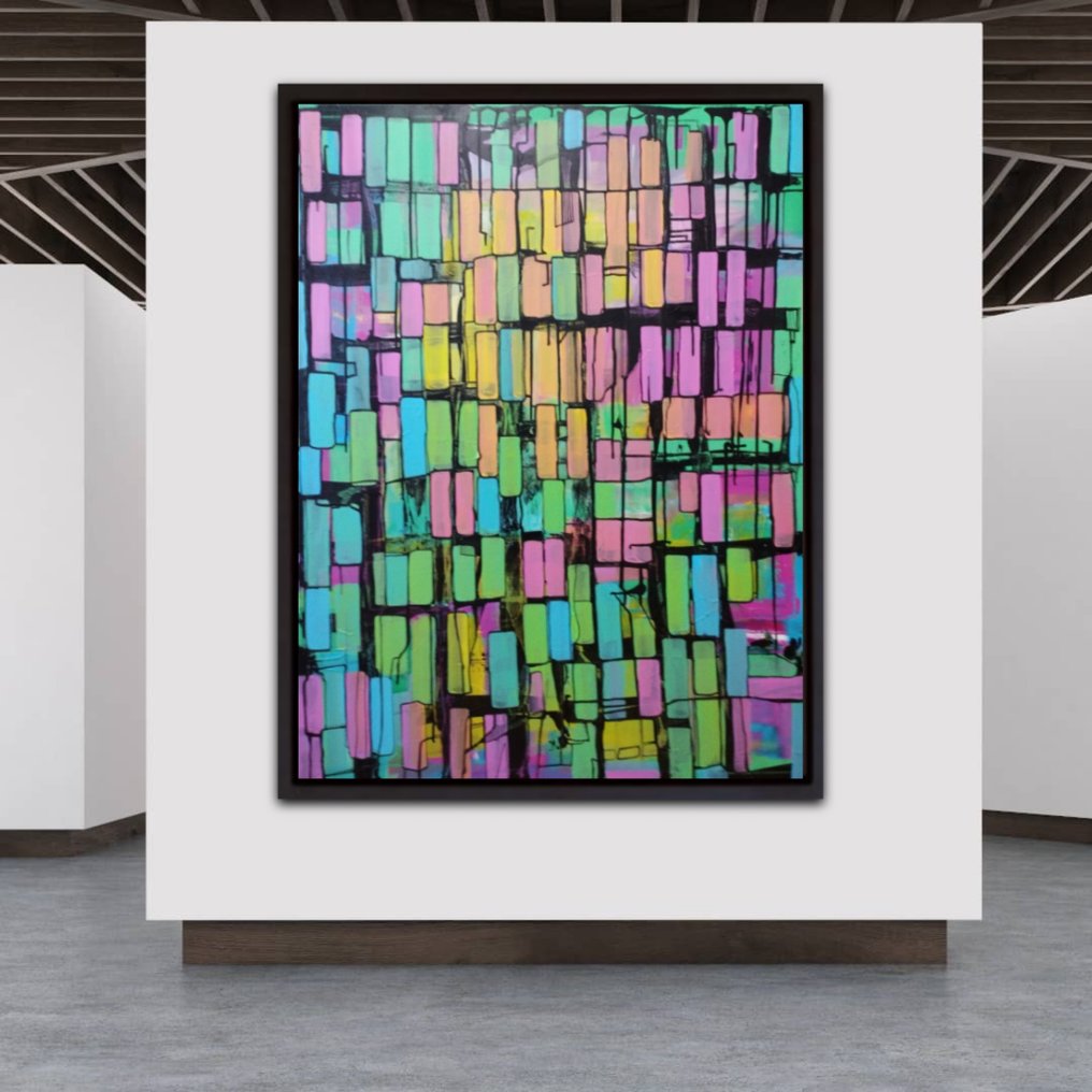 Natia Antadze - Abstrakte Komposition - XXL - auktion Catawiki