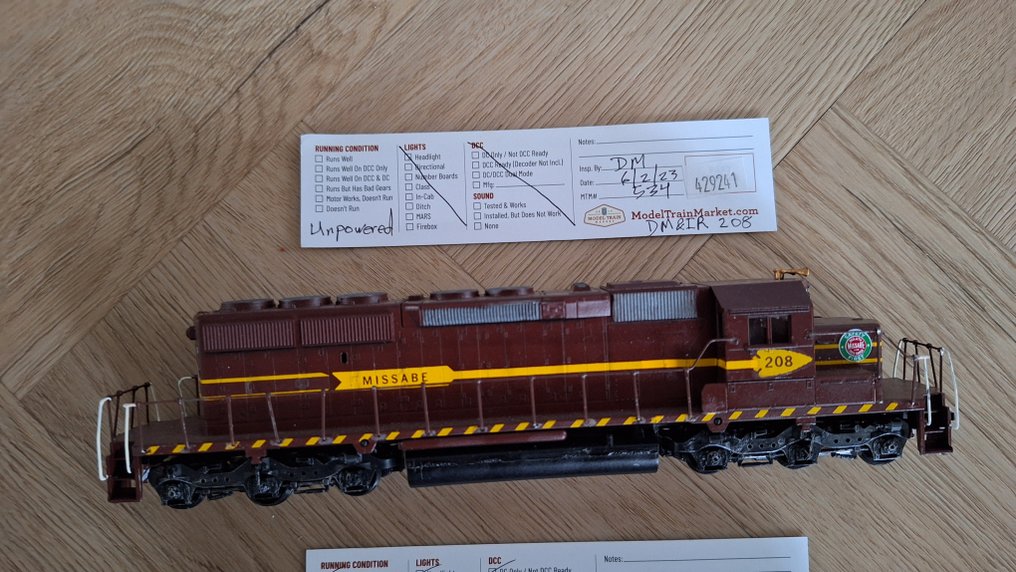 Athearn H0 - Train set (2) - DM&IR 201 & 208 / EMD SD38AC - Missabe / DM&IR - auction online ...