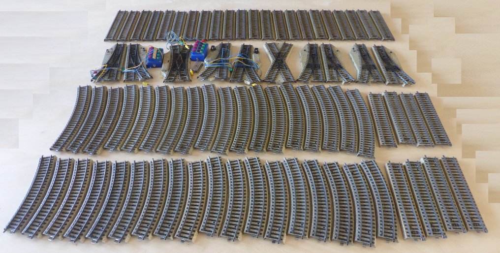 Märklin H0 - 5100 5106 5200 5118 5119 5202 5221 - Model train tracks ...