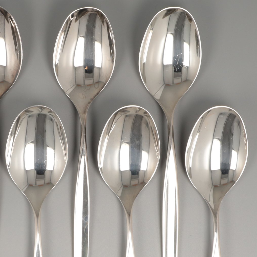 WMF / Geislingen, model "Barcelona" Dinerlepel - Spoon (12) - .800 ...