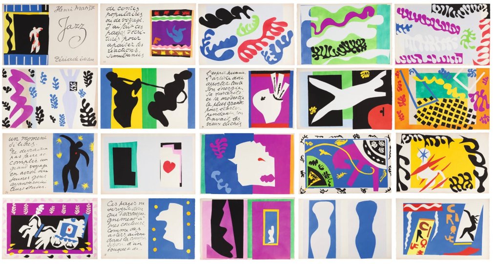 Henri Matisse - Cut-outs, Drawing with Scissors and Jazz. Two volume ...
