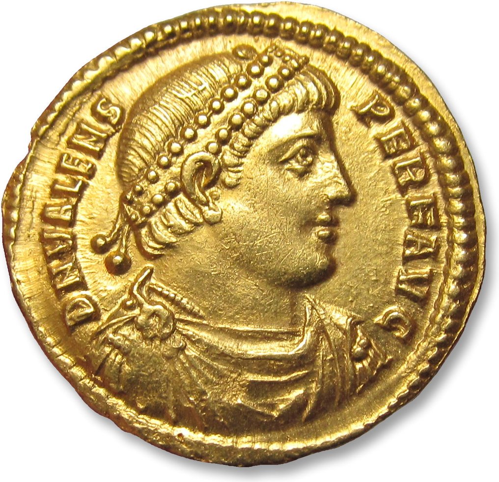 Roman Empire. Valens (AD 364-378). Solidus Antioch mint 10th officina 364-367 A.D. - mintmark ...
