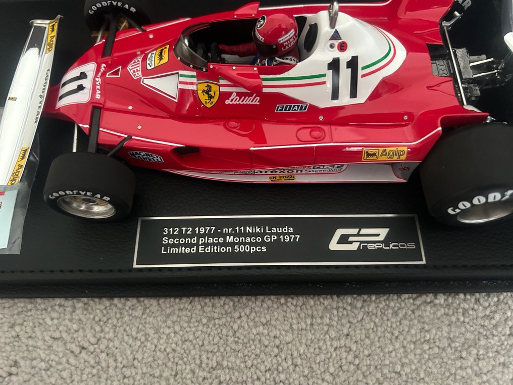 GP Replicas 1:18 - Model car - 312 T2 1977 - Nr. 11 Niki Lauda - GP Monaco 1977 - auction online ...