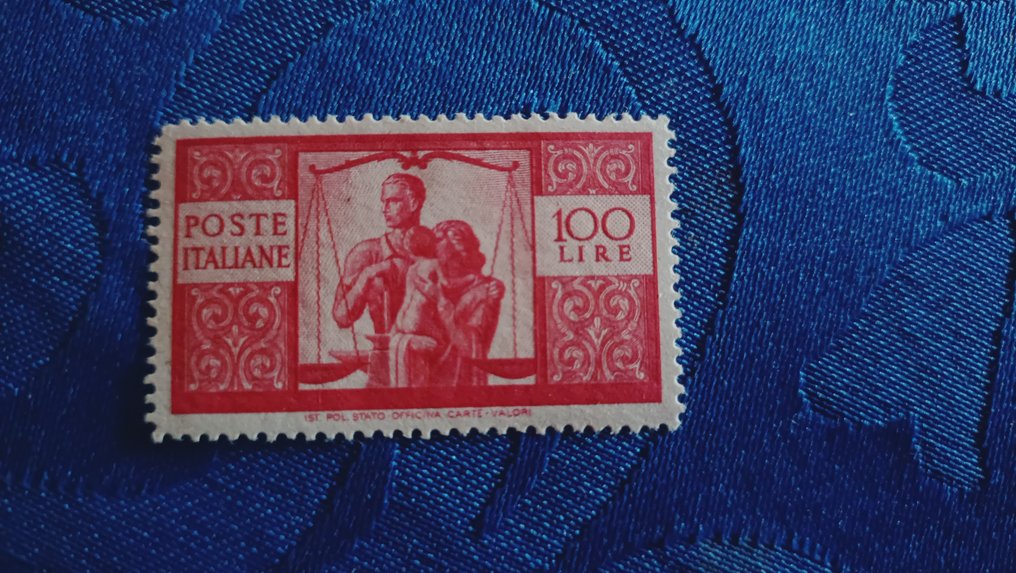 Italia 1945 - Cento lire democratica centrato. - Catawiki