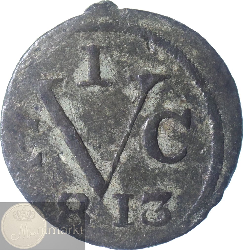 Dutch East Indies - British Administration - V.E.I.C. - Java. Tinnen 1 ...