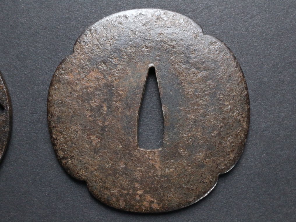 Tsuba Sword Guards, Set of Two – Mokko 120g and Round Aoi Openwork 105g ...