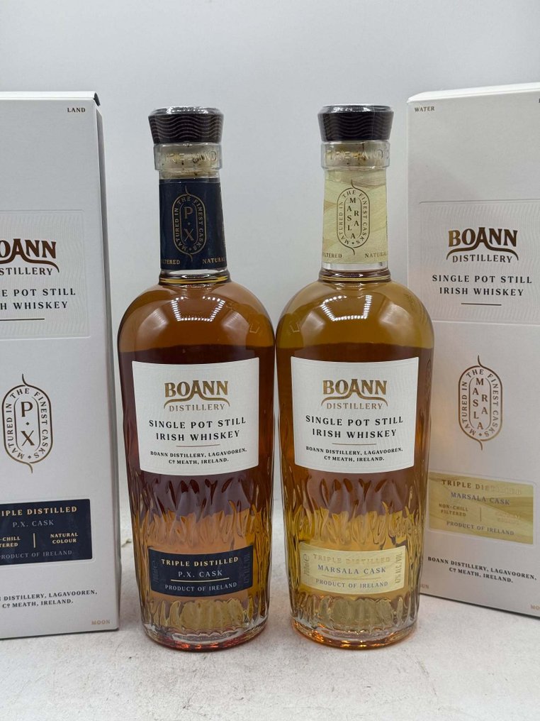 Boann - PX Cask & Marsala Cask - 70cl - 2 bottles - auction online Catawiki