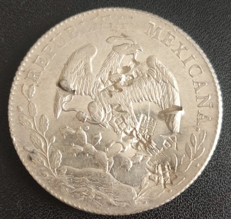 Mexico. 8 Reales 1890. Oriental Chopmarks (No Reserve Price) - auction online Catawiki