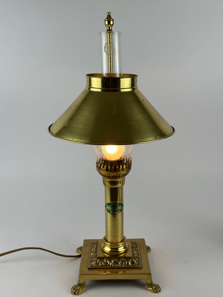 Table lamp - A Replica of Orient Express lamp - Brass, Crystal ...