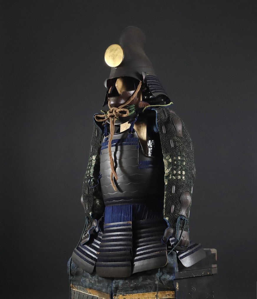 Life-Size Samurai Armor Set with Eboshi-Style Helmet – Rare Full Suit ...