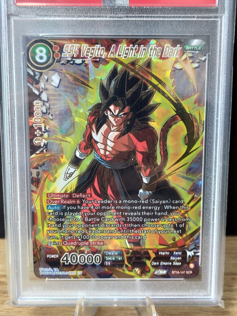 Dragon Ball Super Graded card - BT20 - SS4 Vegito a Light in the Dark - Secret Rare - PSA 10 ...