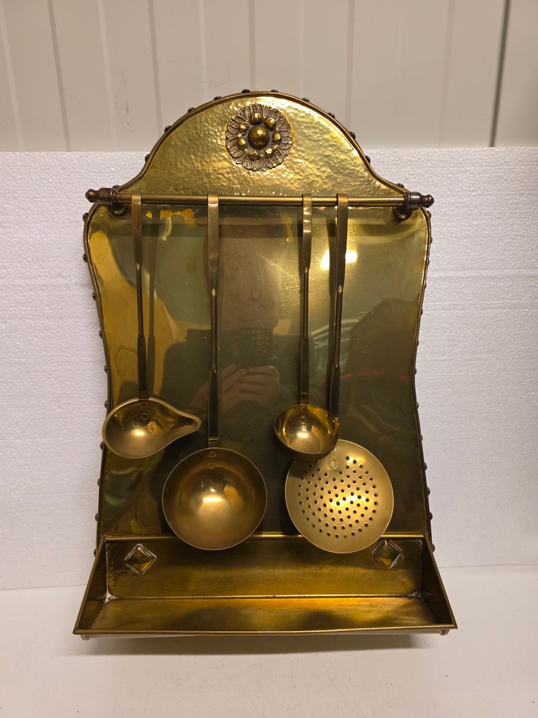 Rack (5) - copper spoon rack - Copper - Kitchen hanging spoon rack ...