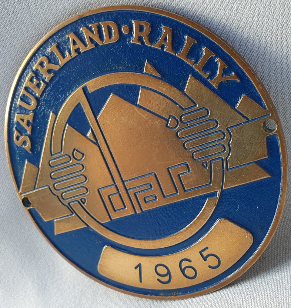 Badge - Grille Badge - DAC Sauerland Rally - 1965 - Netherlands - 20th ...