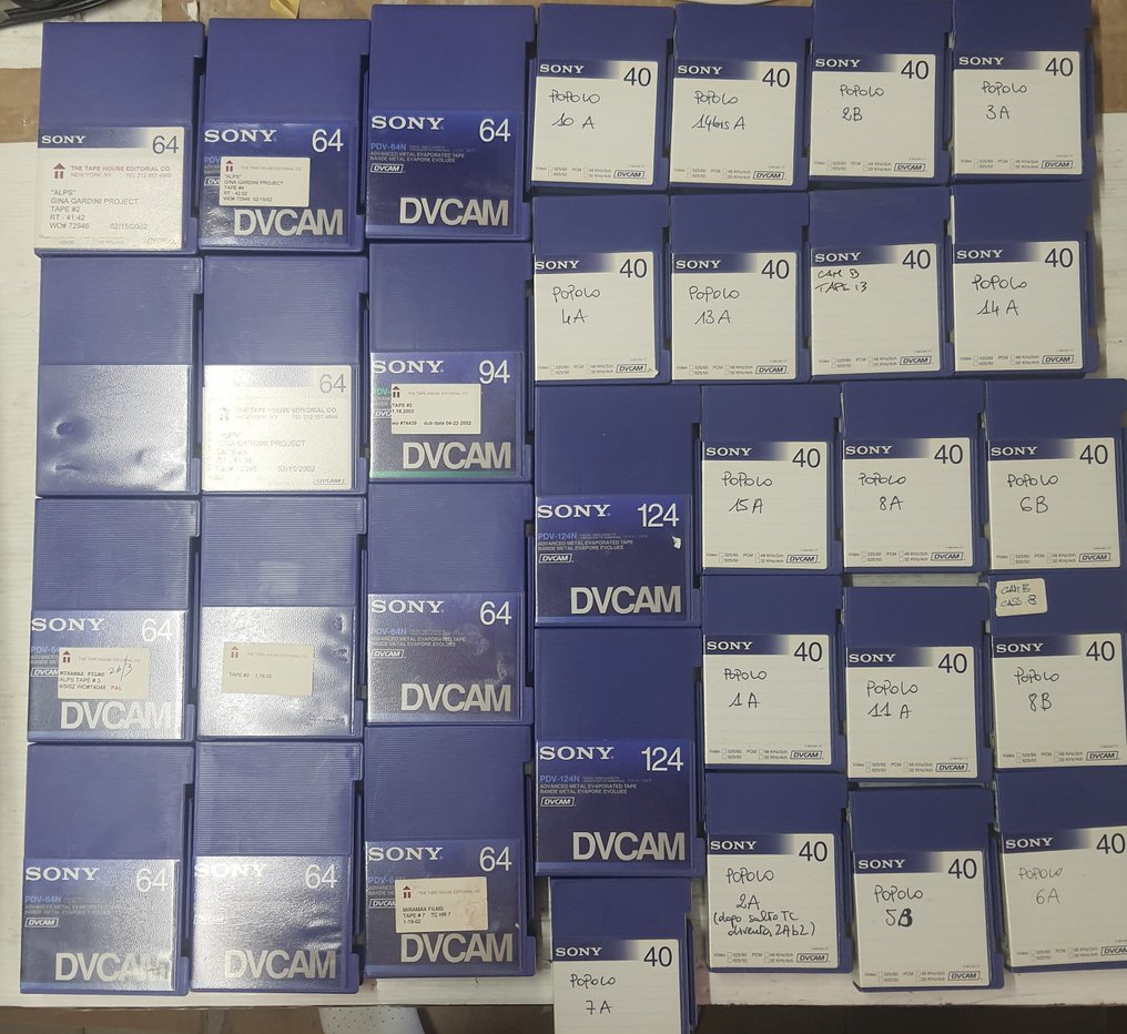 Sony 32 DVCAM vari modelli: PDVM-40N+124N+94ME+64N Cinema Movie - auction online Catawiki