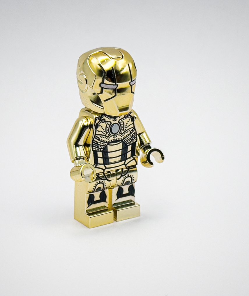 LEGO Minifigure - DC Comics - Chrome Gold Iron Man MiniFigure DC Marvel ...