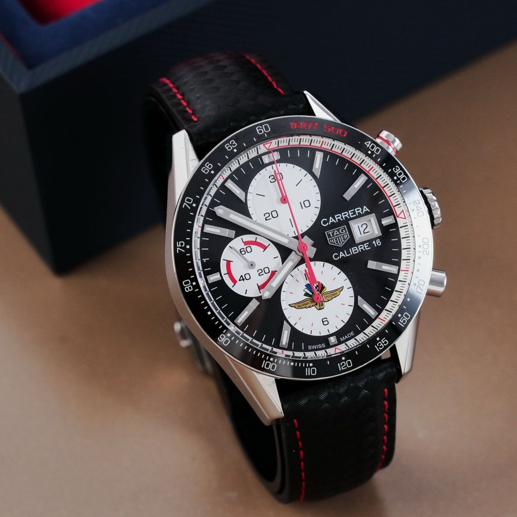 TAG Heuer - Carrera Calibre 16 Chronograph Indy 500 Limited Edition - CV201AS.FC6429 - Hombre ...