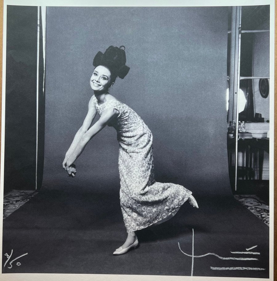 Bert Stern (1929 – 2013) - Bert Stern signed Audrey Hepburn having fun ...